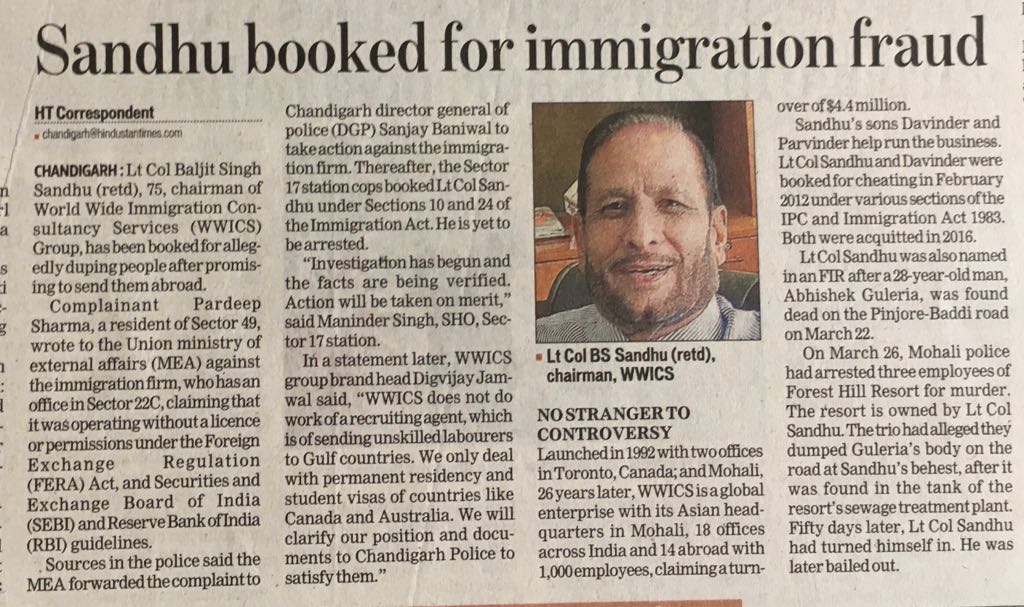 WWICS IMMIGRATION FRAUD – Latest Legal News, Stories & Updates by LegalSeva