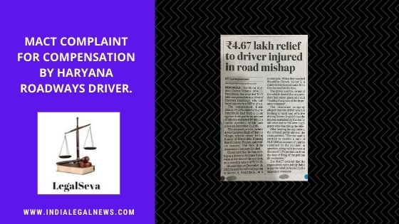Haryana Roadways MACT Injury Case Compensation – Latest Legal News ...