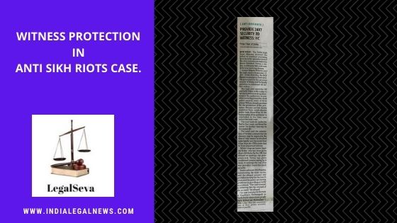Witness Protection Scheme High Court India – Latest Legal News, Stories ...